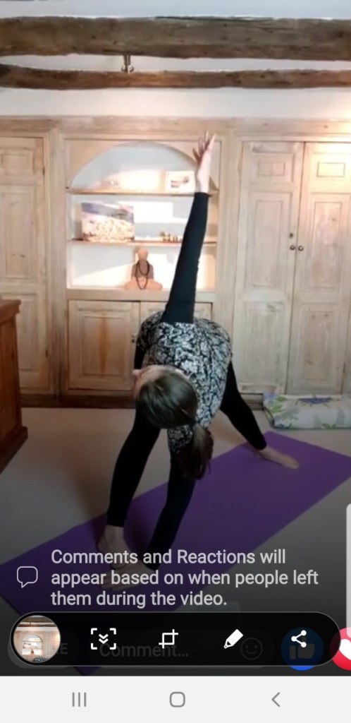Live Stream Yoga Classes get the thumbs up! - do yoga! with deb